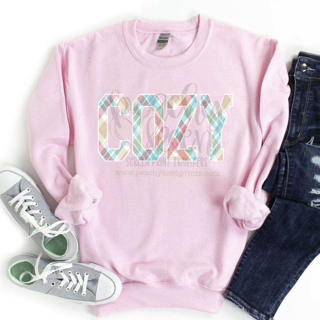 COZY - Plaid - Digital File – Peachy Keen Prints